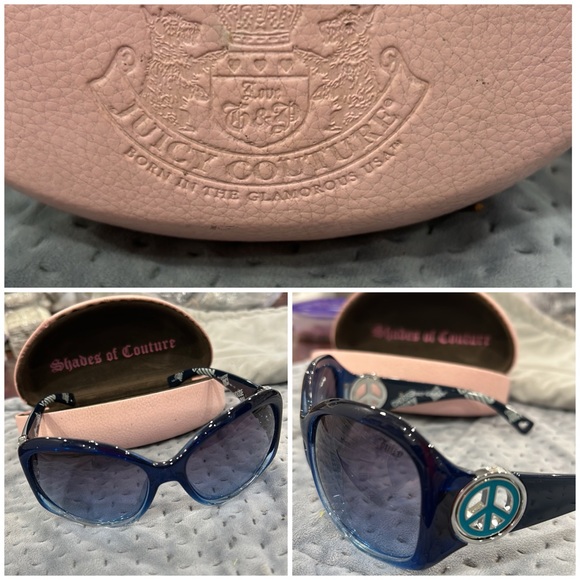 Juicy Couture | Accessories | Original Juicy Couture Navy Peace Sign ...